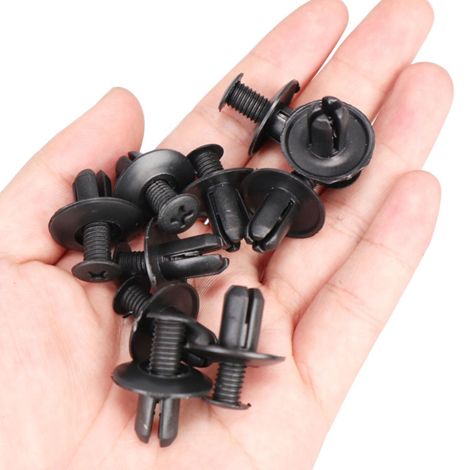 6Size 100x Fastener Clip Car Body Push Retainer Pin Rivet Bumper Door ...