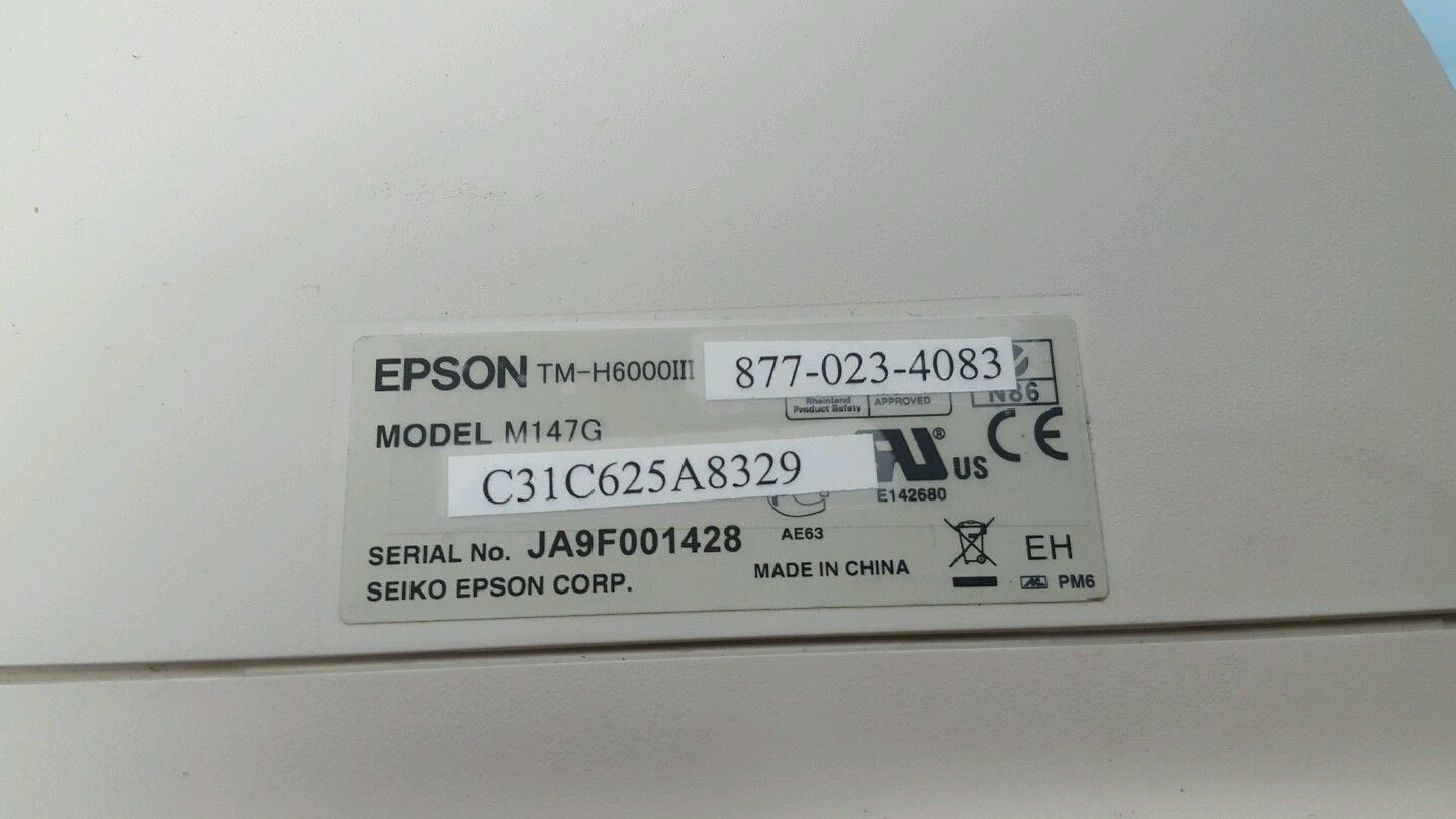 Epson TM-H6000III POS Thermal Receipt Printer M147G-refurbished | eBay