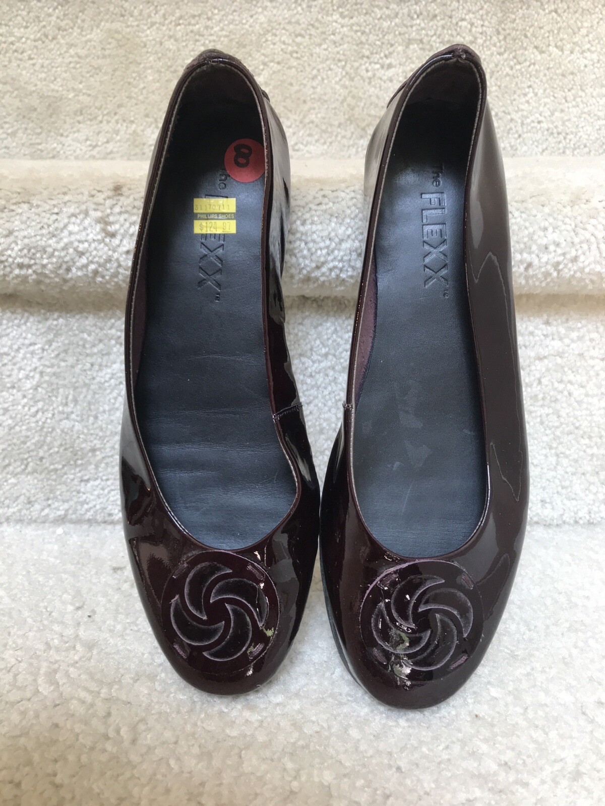 The Flexx Bon Bon Ballet Flats Shoes Women's Leather Medallion Bow | eBay