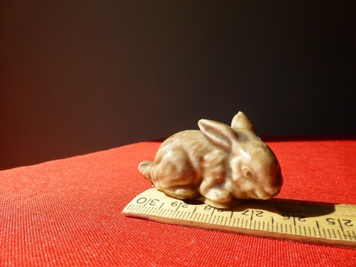 Wade Figurine England Bunny Rabbit Miniature Porcelain Miniatures ...