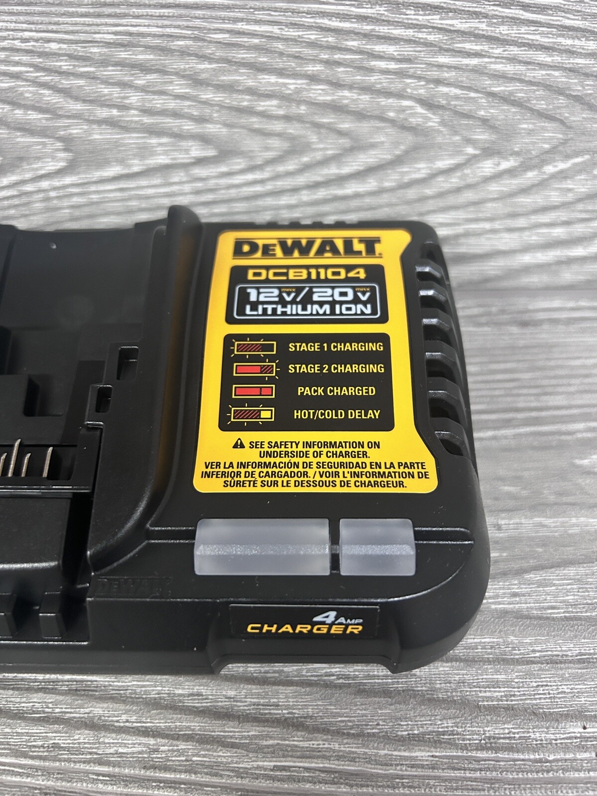 DEWALT DCB1104 20V Volt MAX Li-Ion "FAST 4AH" Battery Charger | eBay