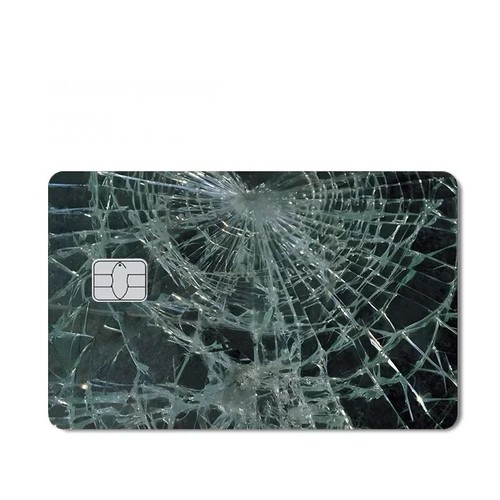 Shattered Glass Credit Card Debit Card Waterproof PVC Sticker | eBay