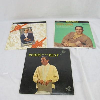 Perry Como 3 Records LP Seasons Greetings Dream Along with Me Perry at ...