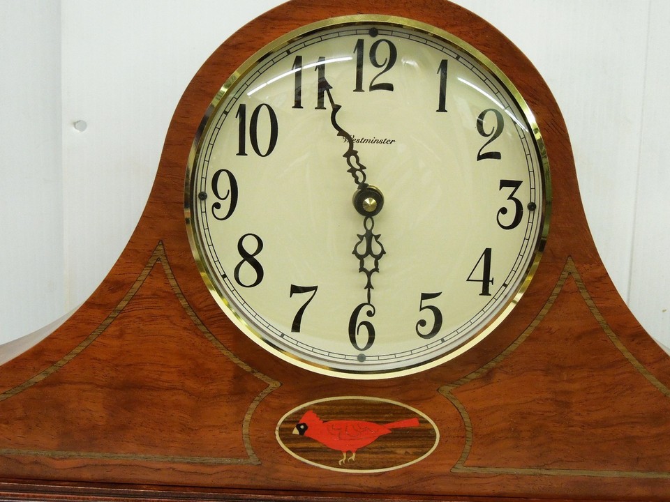 STONEYBROOK -HANDCRAFTED SOLID BUBINGA MANTEL CLOCK WITH HARMONIC ...