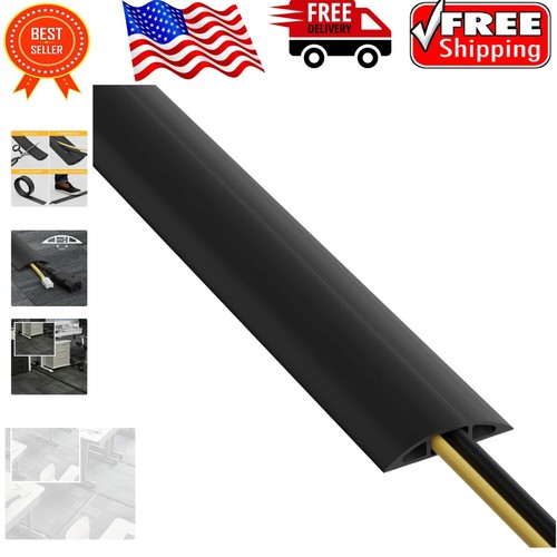 Versatile 6ft Cord Protector with Ribbed Base - Ideal for Home or ...