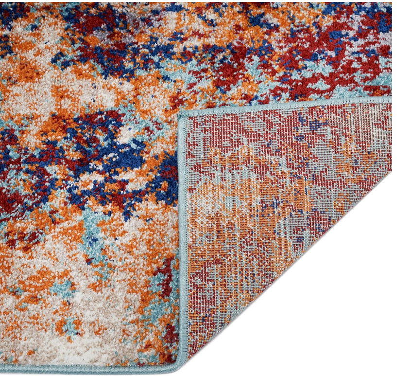 LUXE WEAVERS BEVERLY PAINT SPLATTER MULTICOLOR BOHO MODERN ABSTRACT ...