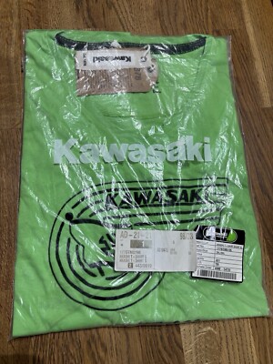 Kawasaki Akashi logo T-shirt , 2XL, Green, BN | eBay UK