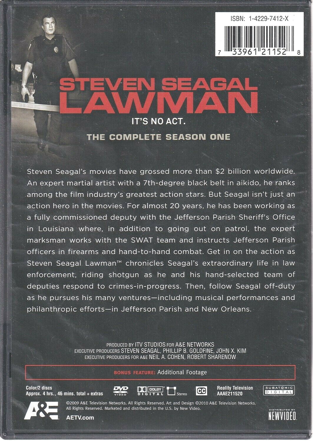 STEVEN SEAGAL: LAWMAN - The Complete Season One (DVD 2010 2-Disc Set ...
