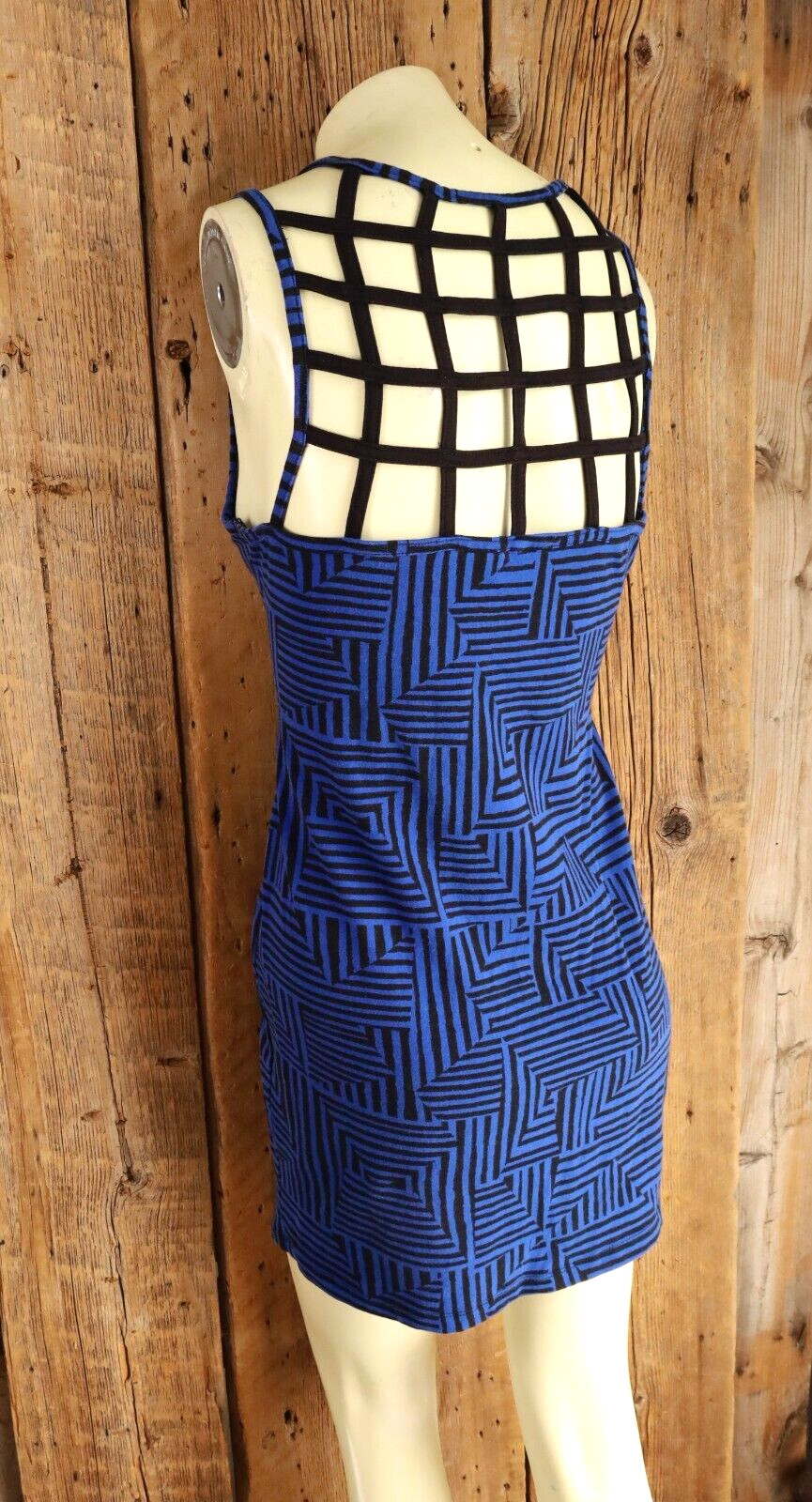 Vintage Ladder Back Op Art Color Block Material Girl … - Gem