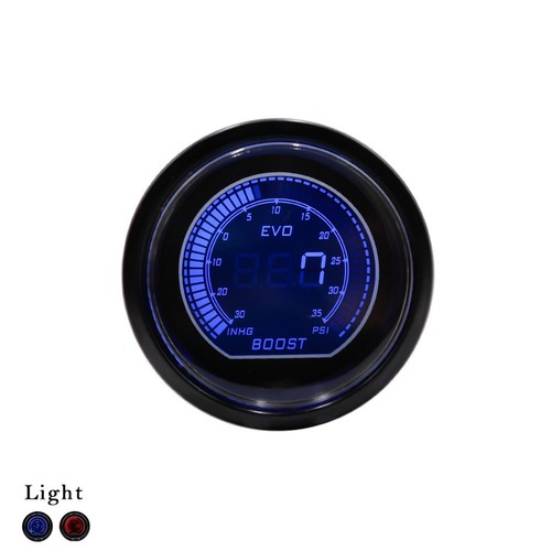 2" 52mm Meter Sensor Pressure Kit EVO Auto Car Digital Turbo Boost ...