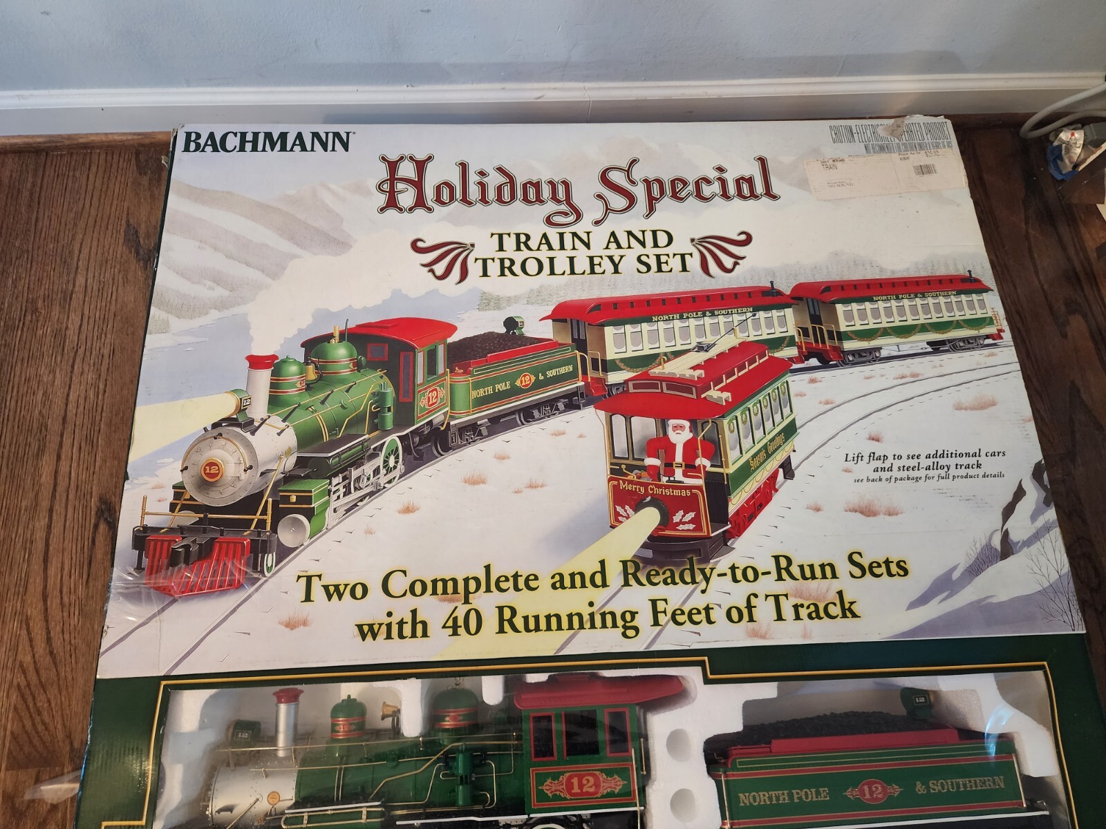 Bachmann G 90054 Christmas Holiday Special Train & Trolley Set Read ...