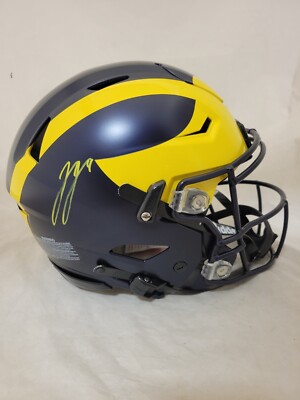 JJ MCCARTHY SIGNED MICHIGAN WOLVERINES SPEEDFLEX HELMET BECKETT | eBay