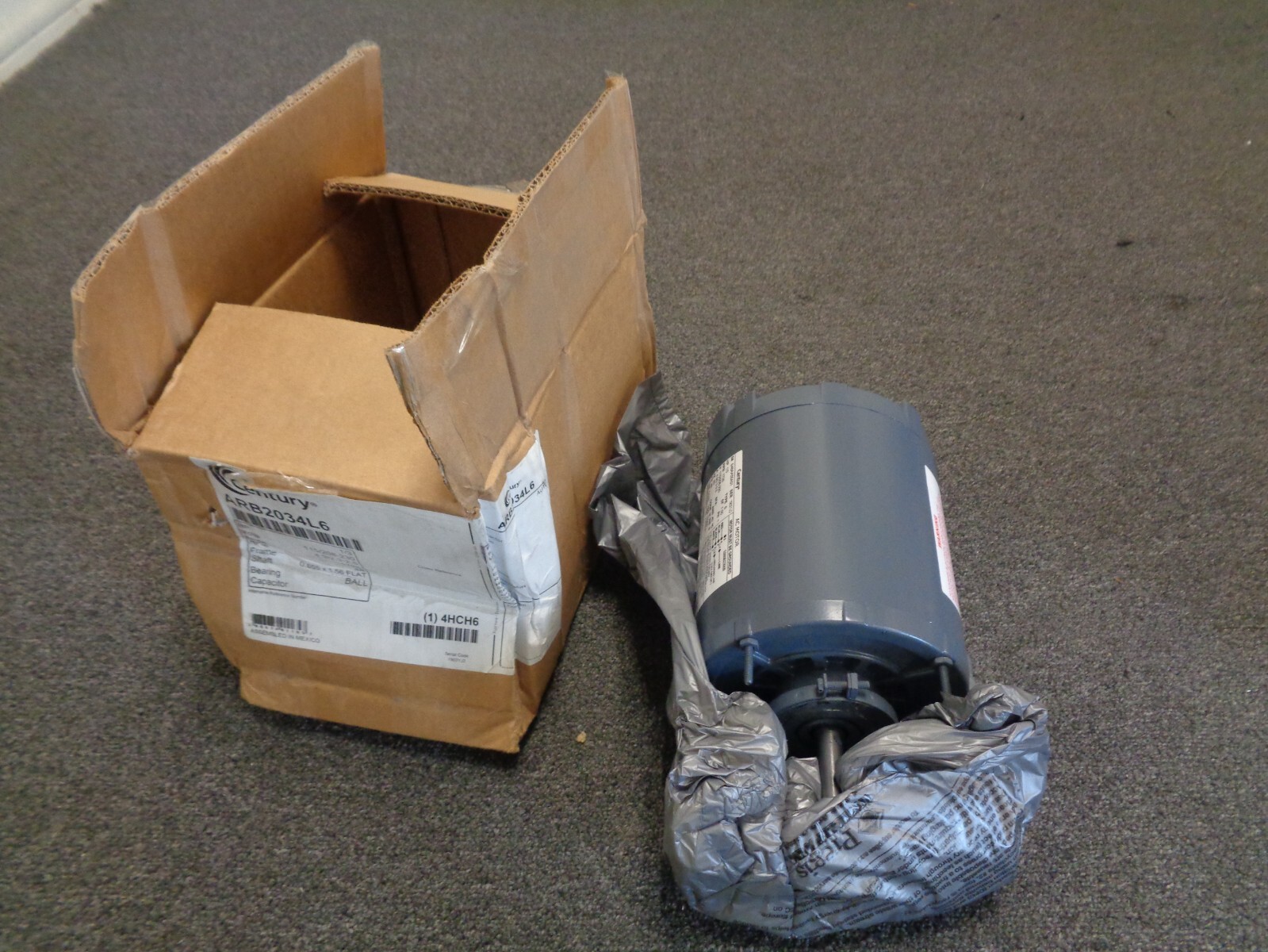 CENTURY ARB2034L6 Direct Drive Blower Motor 1/3 HP Totally Enclosed ...