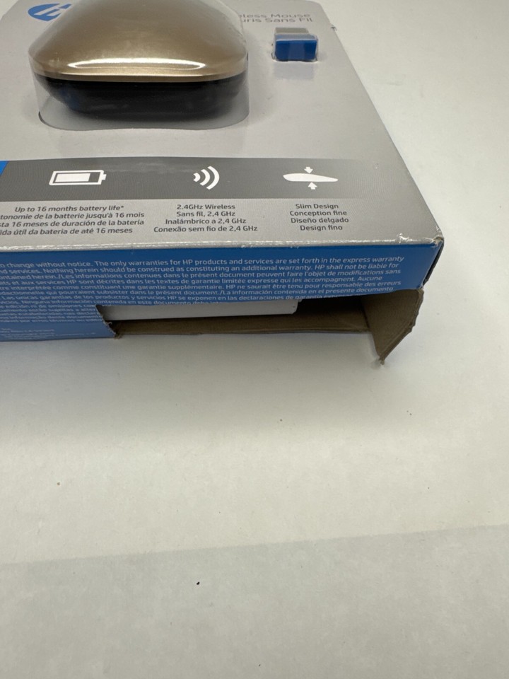 HP - Z3700 Wireless Blue LED Mouse - Wireless - Gold | eBay