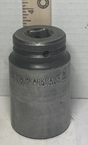 BLACKHAWK 1-1/2” DEEP IMPACT 6-POINT SOCKET UW-2648. 3/4” Drive | eBay