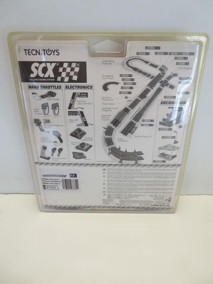 SCX Slot Car Track Straight Borders Set #87920 1:32 MIB NEW (b) | eBay