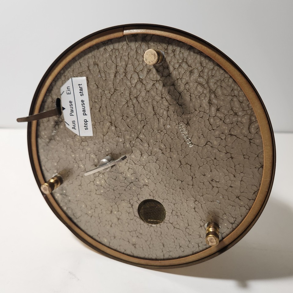 Antique Singing Bird Automaton Music Box Germany Brass Cage Wind Up AS ...