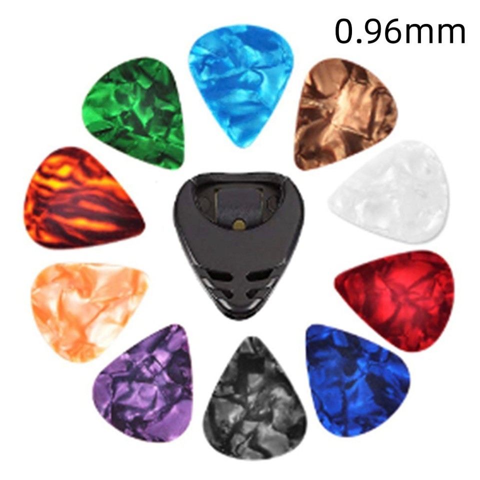 Brand New Guitar Pick Pick Holder Celluloid Guitar Pick Set Pick Holder ...