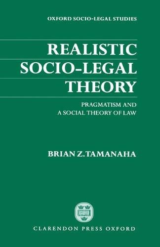 Brian Z. Tamanaha Realistic Socio-Legal Theory (Hardback) (UK IMPORT ...