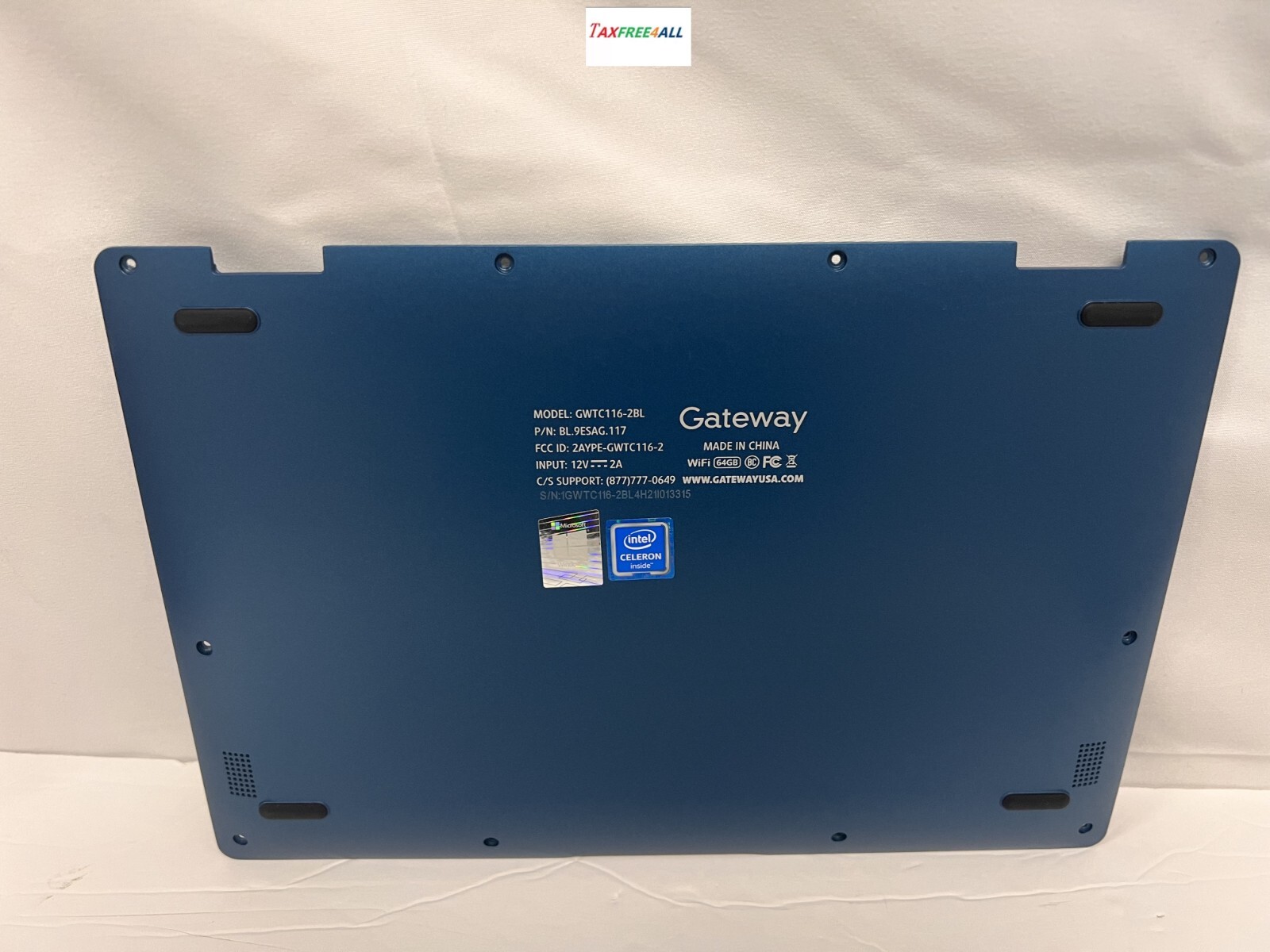 GENUINE! Gateway 11.6" 2-in-1 Notebook GWTC116-2BL Bottom Cover-Blue | eBay