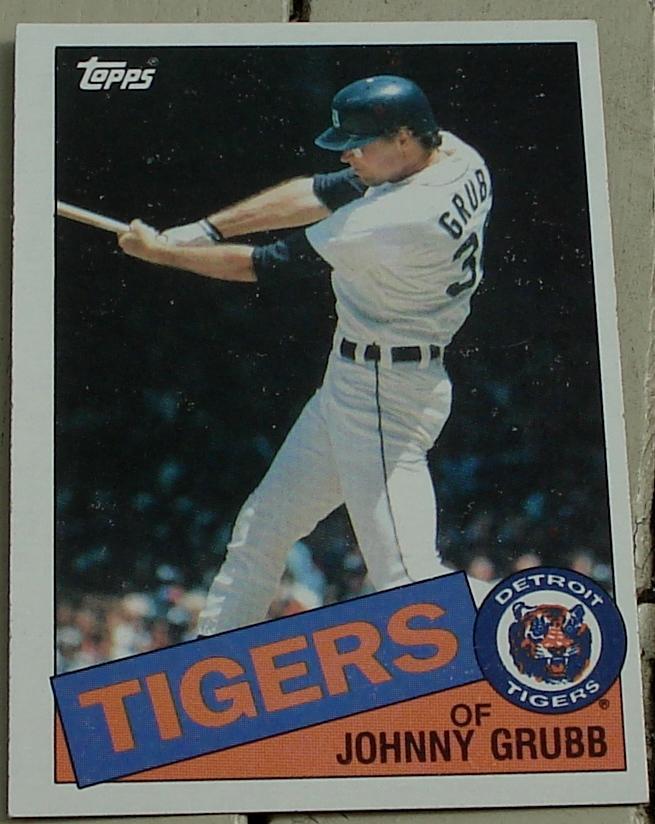 Johnny Grubb, Tigers, 1985 #643 Topps Baseball Card GD COND | eBay