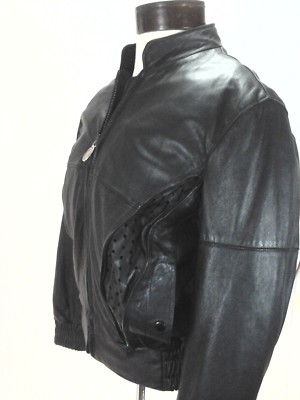 FIRST GEAR Motorcycle Jacket Black Genuine Leather with Thermoliner ...