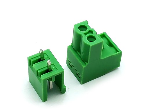 10Set 2EDG 2 Pin 2P Plug-in Screw Terminal Block Connector 5.08mm Pitch ...