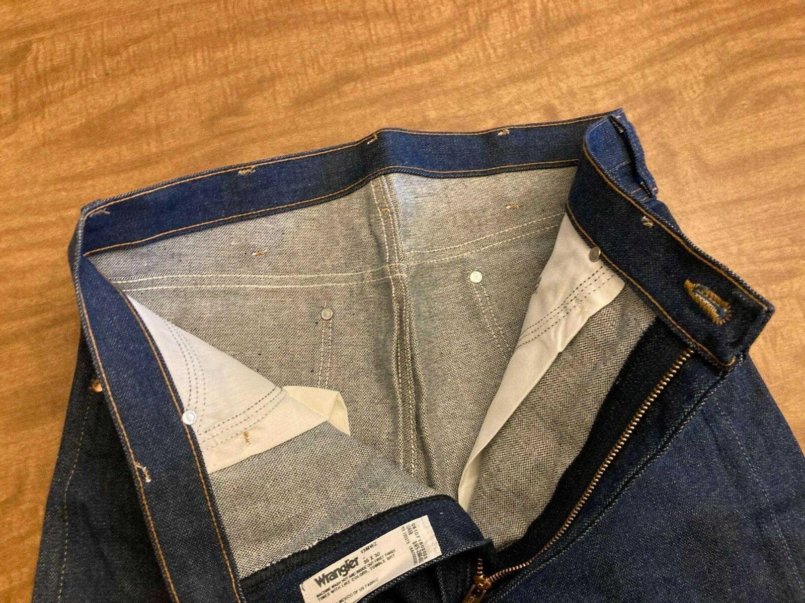 Vintage Wrangler Cowboy Raw Denim Jeans Pants 35 x 30… - Gem