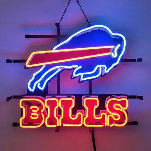 Buffalo Bills Neon Sign Light Lamp 20"x16" With HD Vivid Printing Beer ...
