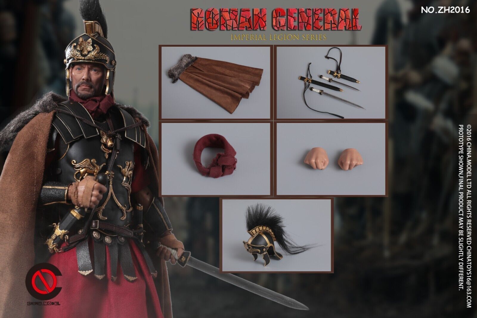 NEW Warriors KNIGHT Rome Imperial General with Metal Armor 1/6 FIGURE ...