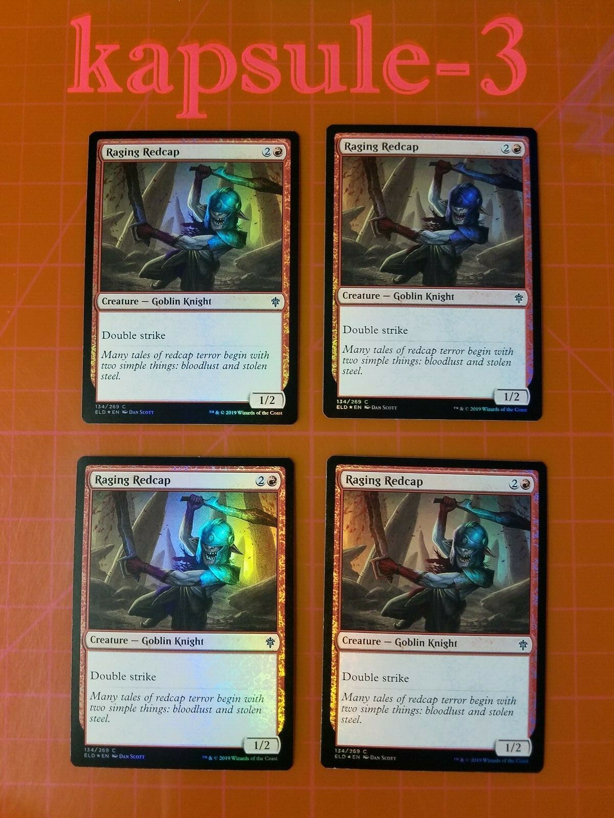 4x Raging Redcap | FOIL | Throne of Eldraine | MTG Magic Cards | eBay