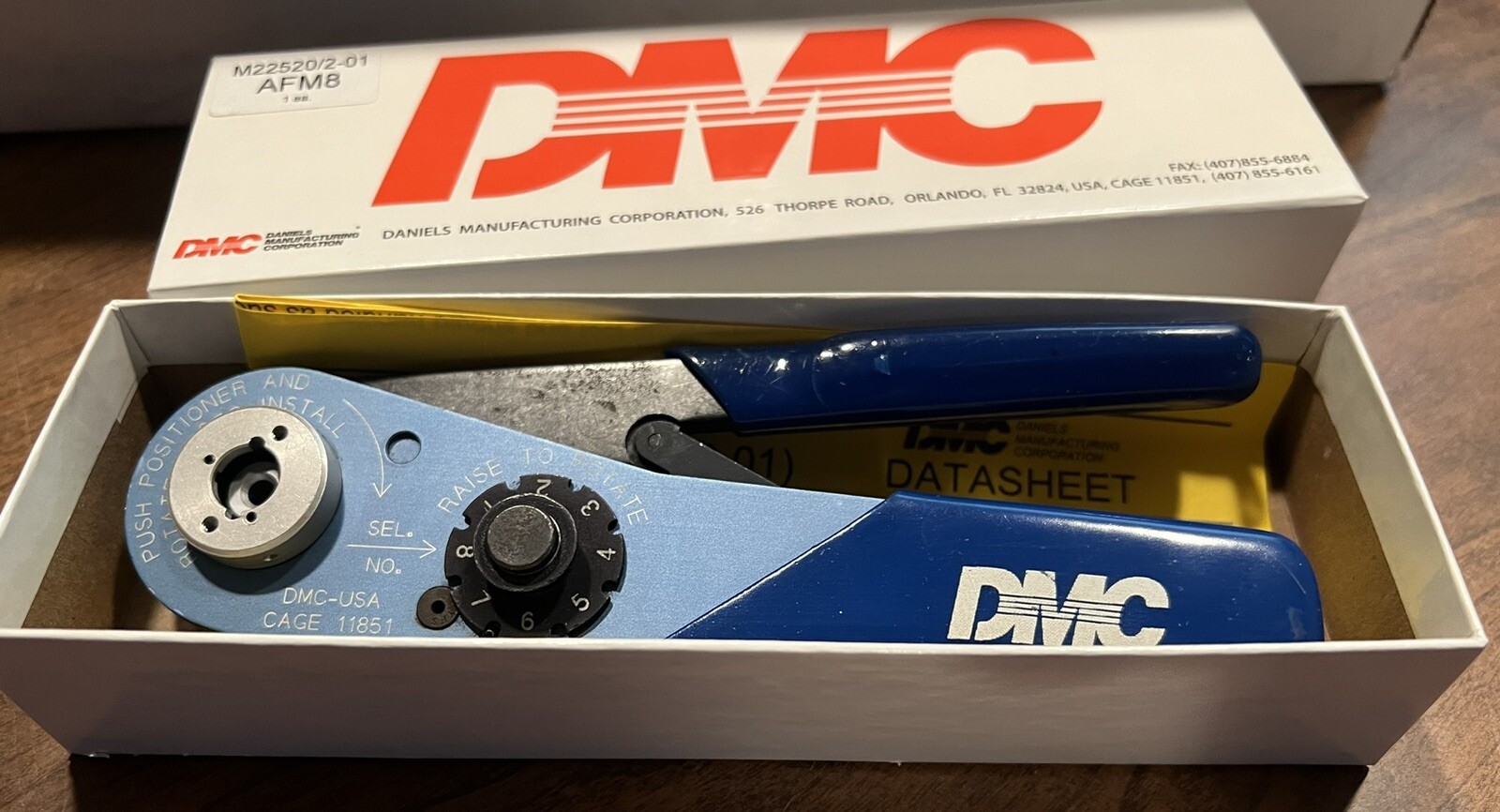 Daniels DMC AFM8 M22520/2-01 Crimper Crimp Tool Used | eBay