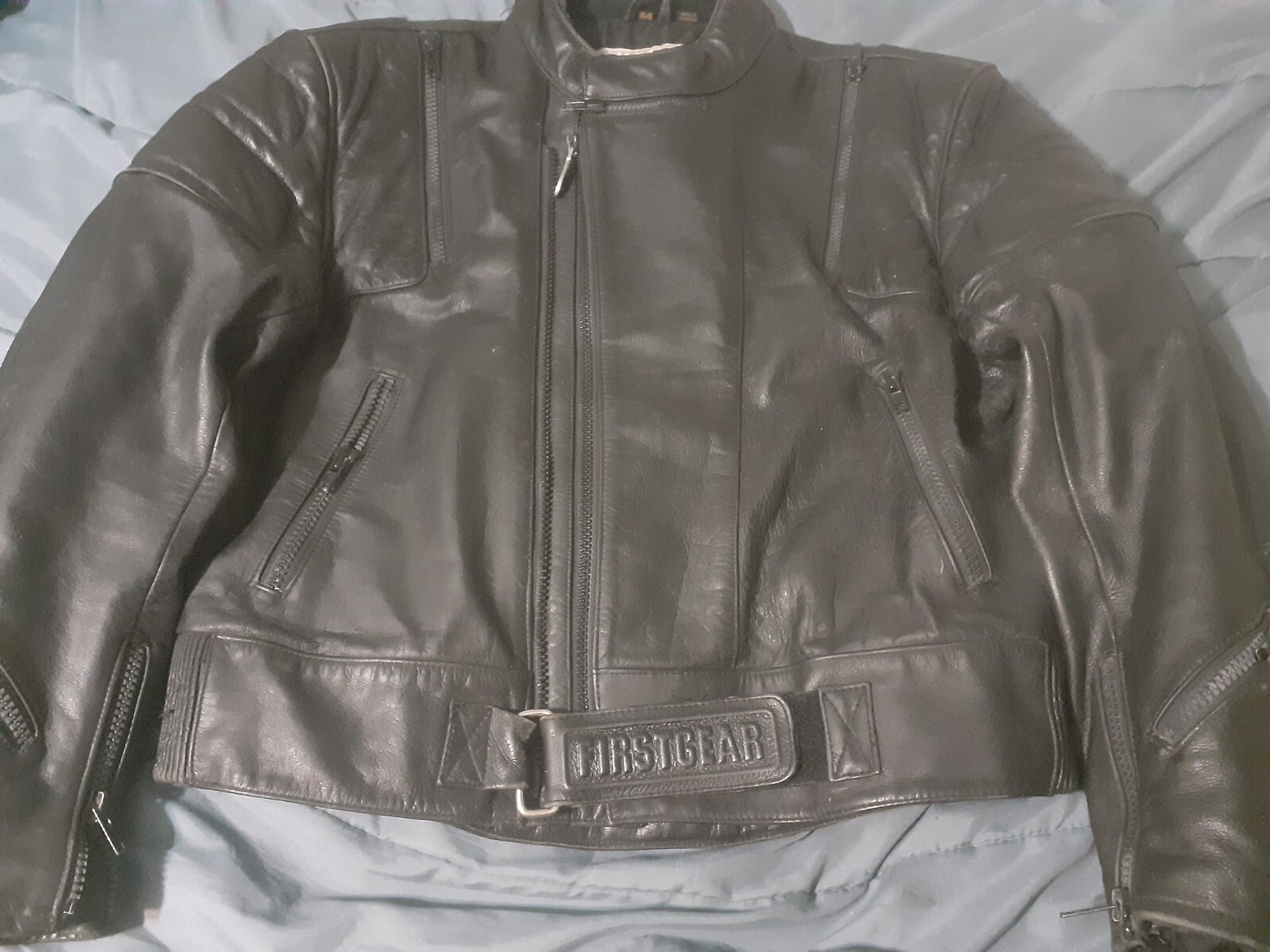 Vintage Hein Gericke First Gear Leather Bomber Biker Jacket Men's Size ...