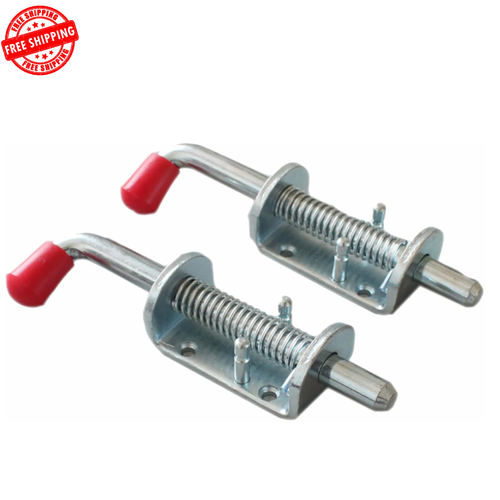 2 Pack Spring Pin Latch Lock for Utility Trailer Tail Gate Loaded Heavy ...