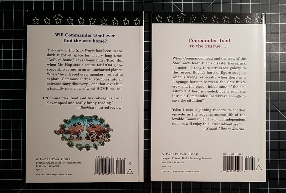 Commander Toad Lot by Jane Yolen - Dis-Asteroid and Voyage Home ...