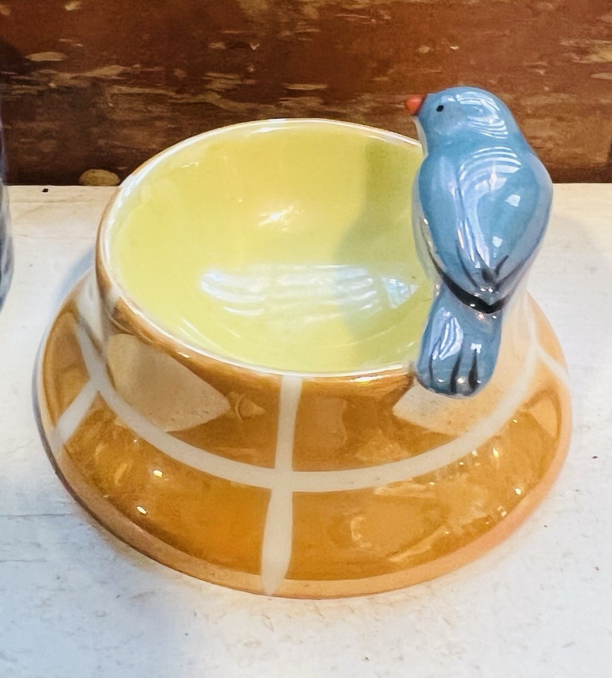 Vintage Old Noritake Bird Lusterware Japan Blue Bird Art Deco Plate ...