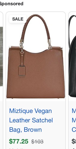 Miztique Women's Handbag Purse Satchel With Tassel Braided Handles | eBay