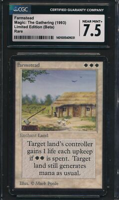 Beta Farmstead CGC 7.5 Graded Magic MTG (9031) -magicgraders- | eBay