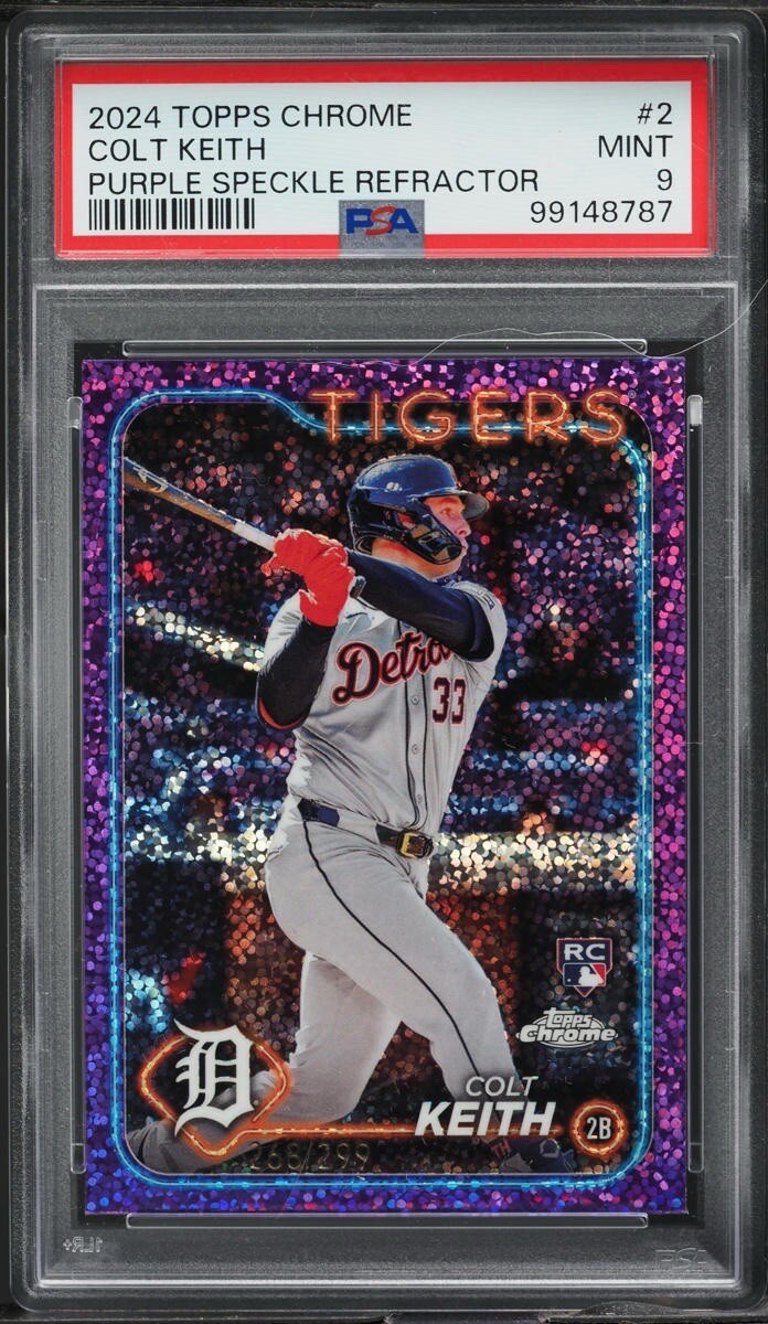 2024 Topps Chrome - Colt Keith #2 Purple Speckle Refractor /299 (RC ...