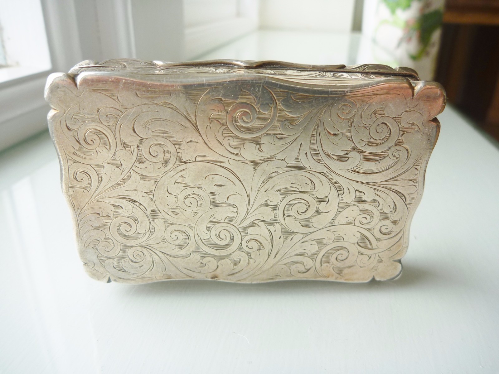 LAMB FAMILY Silver Snuff Box 1847 Ryton Hall, Tyne & Wear, co. Durham ...