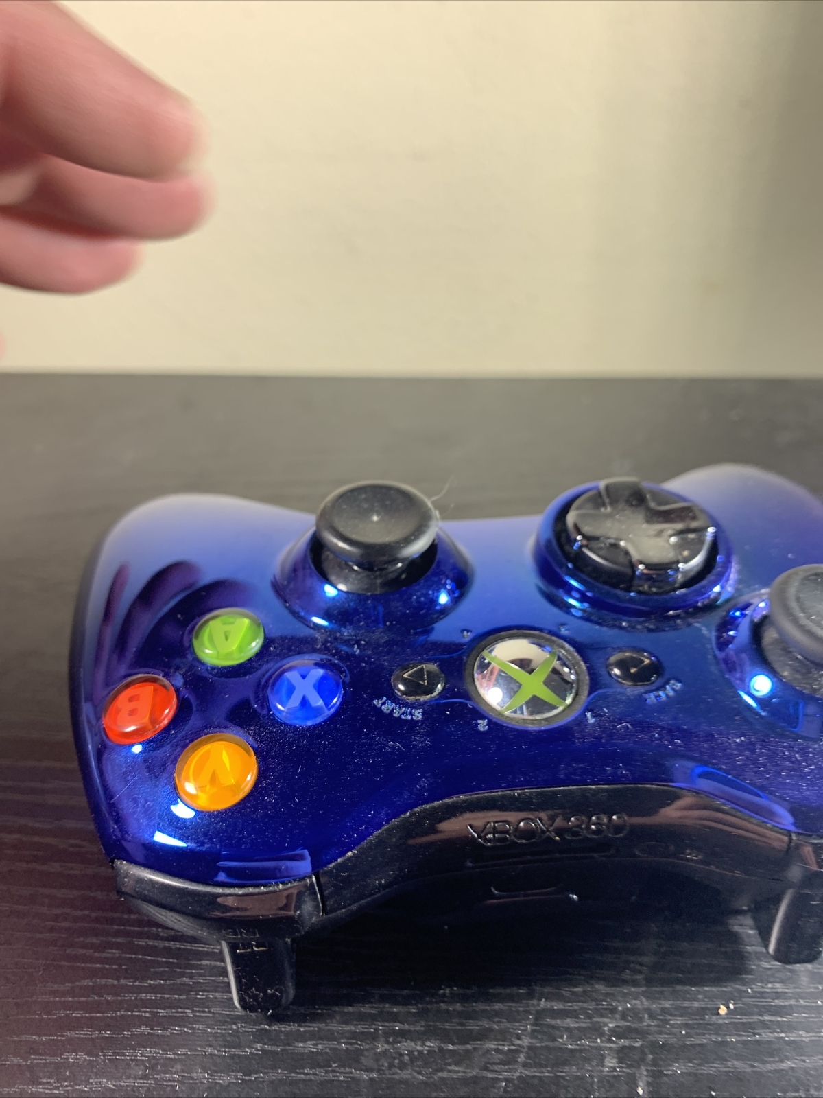 OEM Microsoft Wireless Xbox 360 Special Edition Blue Chrome Controller ...