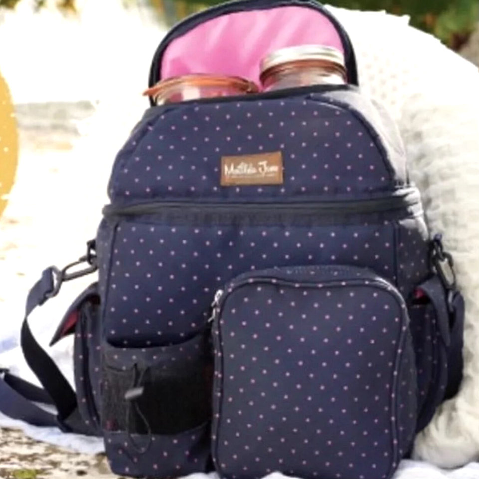 Matilda Jane Brilliant Daydream Blue Summer Fun Polka Dot Backpack ...