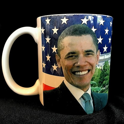 President Barack Obama Coffee Mug Inauguration Oath White House Flag ...