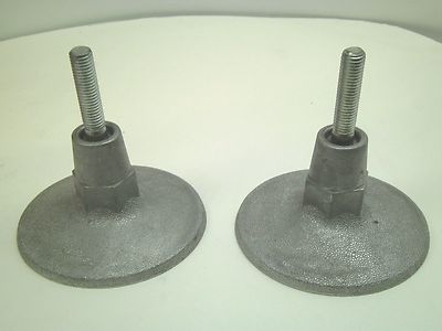 YOU GET BOTH! Metal Swivel Stud Mount Leveling Foot 4-3/4" Base FREE ...