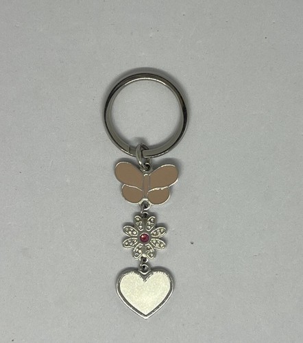 Morellato Enamel Butterfly Flower Heart Keychain Made In Italy | eBay