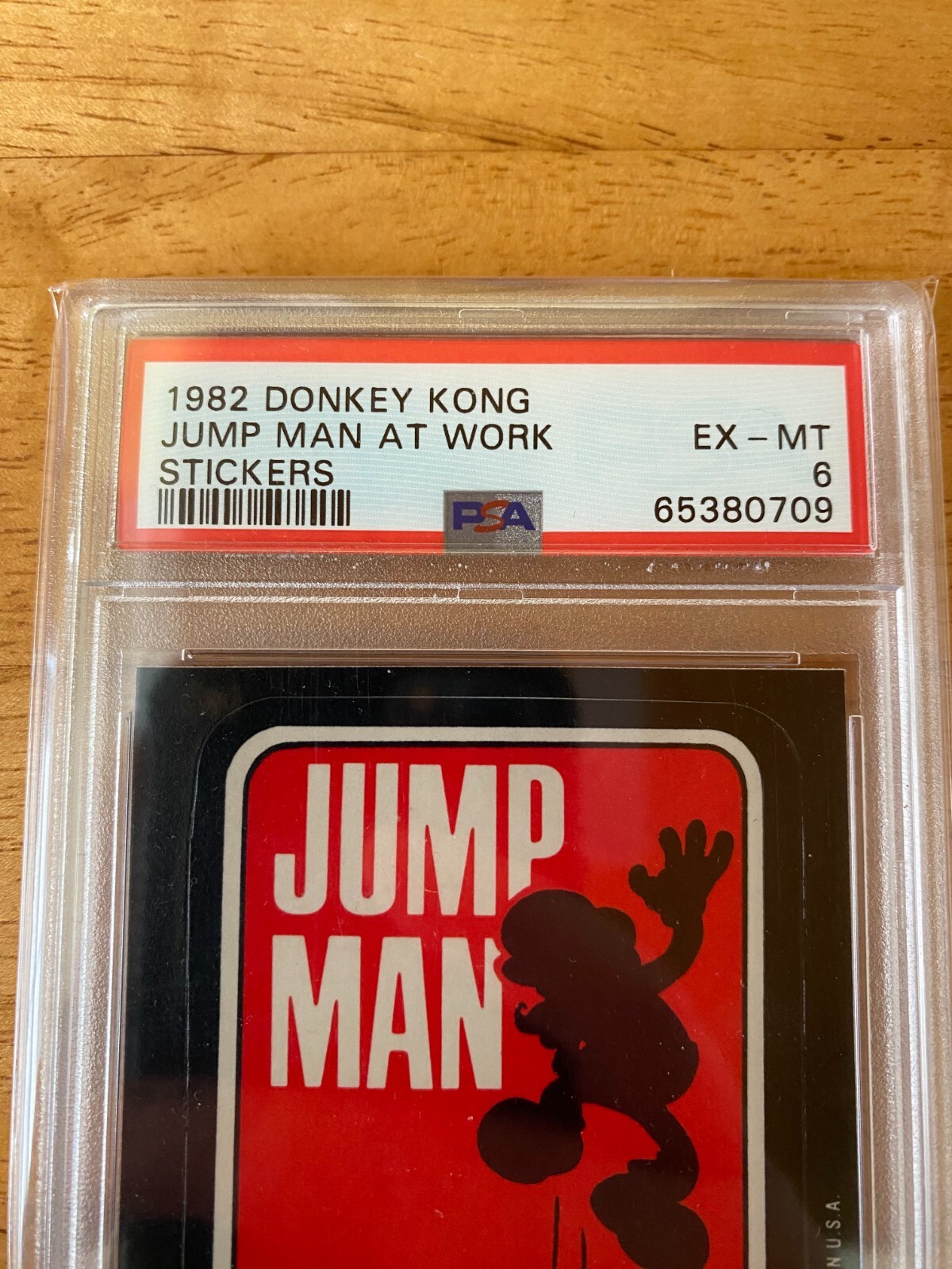 1982 Topps Nintendo Donkey Kong SUPER MARIO ROOKIE CARD JUMP MAN ...