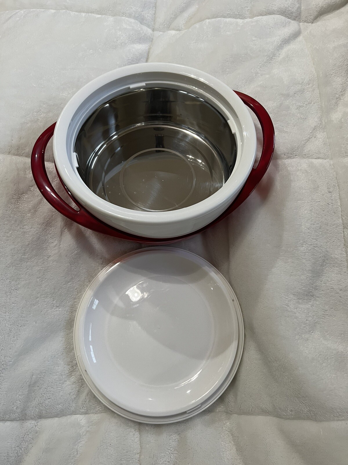 Pinnacle Tokyo Plast Thermo Insulated Food Bowl Red & White | eBay