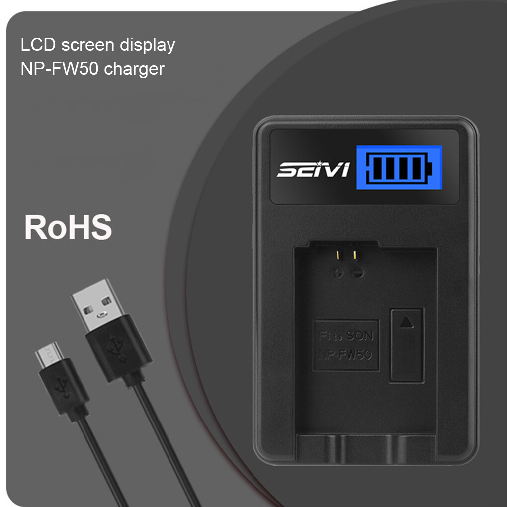 Intelligent Charging Microcomputer Digital Chip Charger For NP-FW50 ...