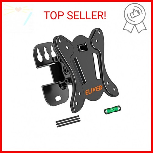 ELIVED TV Wall Mount Small Monitor Mount Bracket with Adjustable Tilt ...