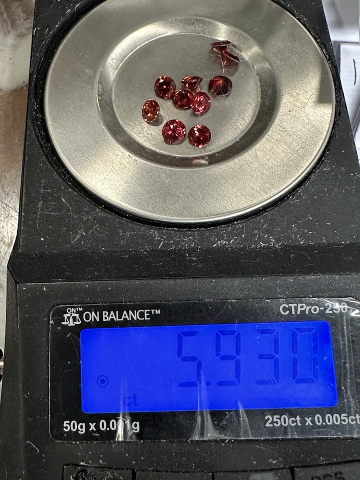 $ FINEST Antique 5.93ct Natural Earth 🌎 Spessartite Garnets 5MM Gems 💎 ...